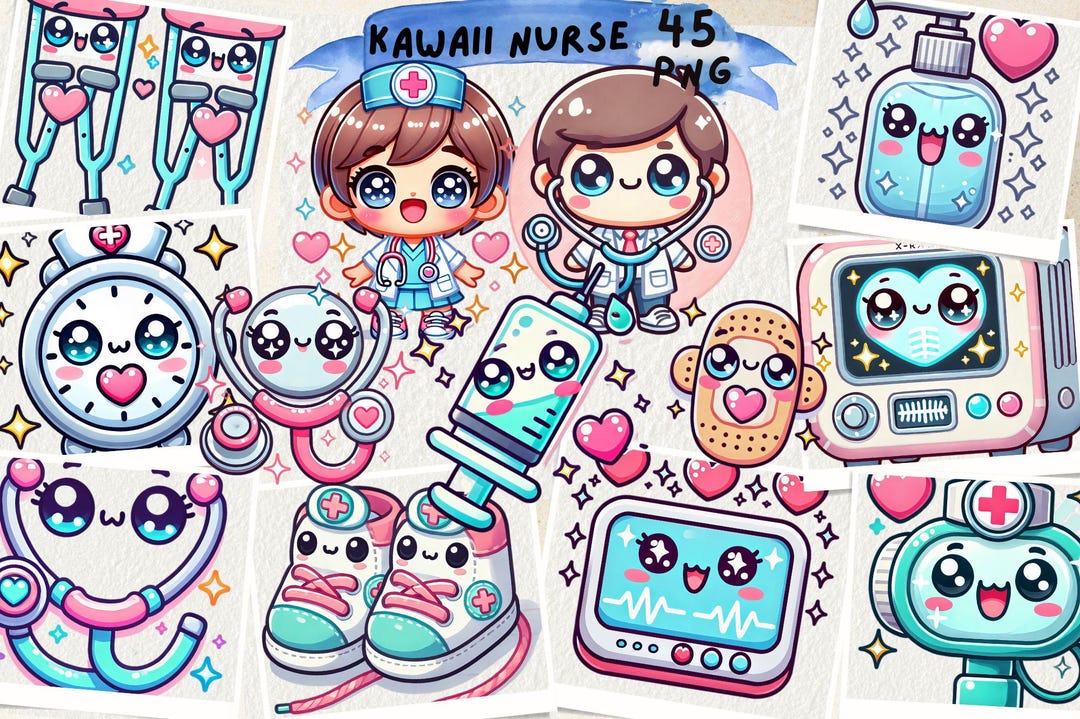Kawaii Nurse Clipart, Cute Medical Profession, Adorable Nurse ...