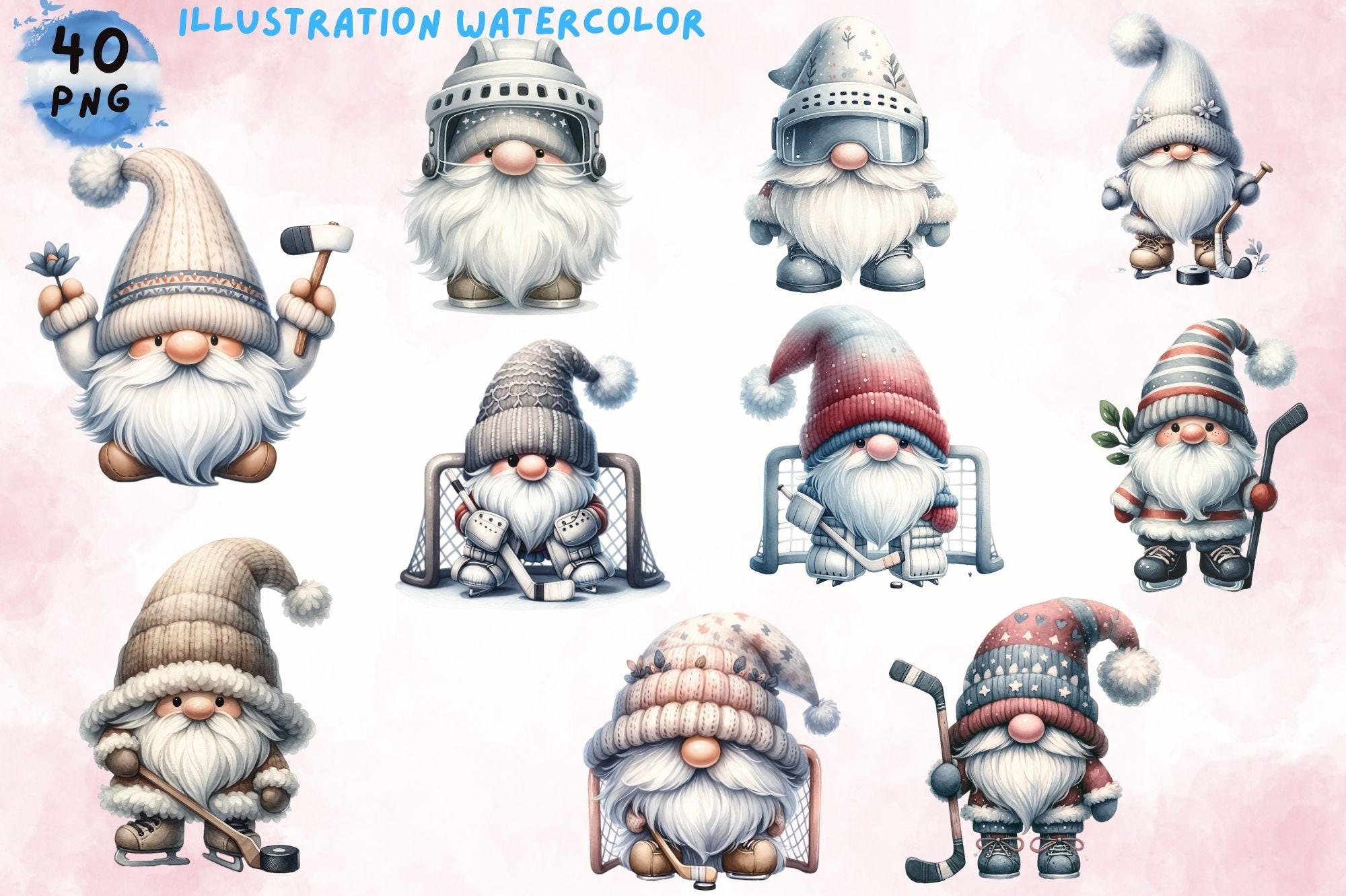 Hockey Gnomes Clipart Png Sublimation Download, Hockey, Game Day Png ...
