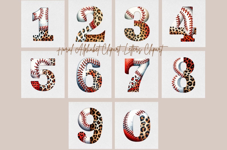 Baseball Leopard Alphabet Letters, Baseball Alphabet, Alphabet ...