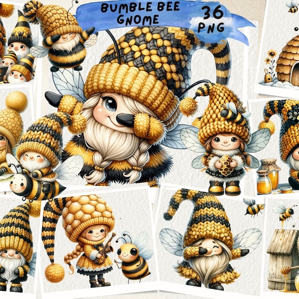 Bee Gnomes Svg - Etsy