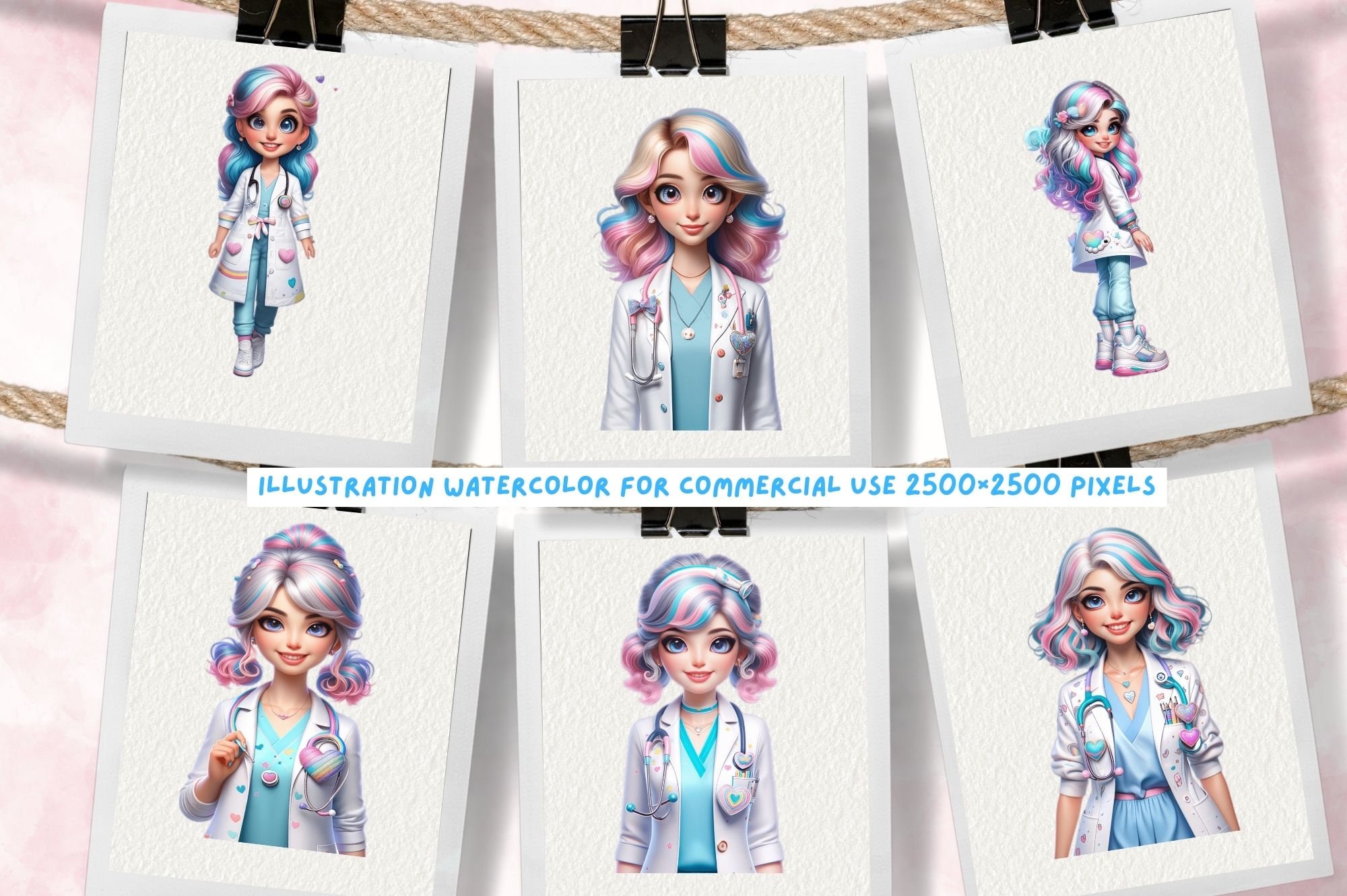 Doctor and Nurse Clipart, Cute Nurse, Medical Clipart, Healthcare ...