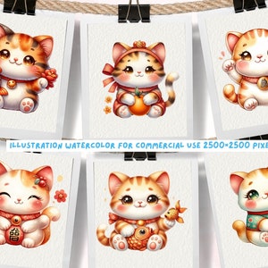 Chinese Lucky Cat Clipart, Cat Clipart, Japanese Lucky Cat, Maneki Neko ...