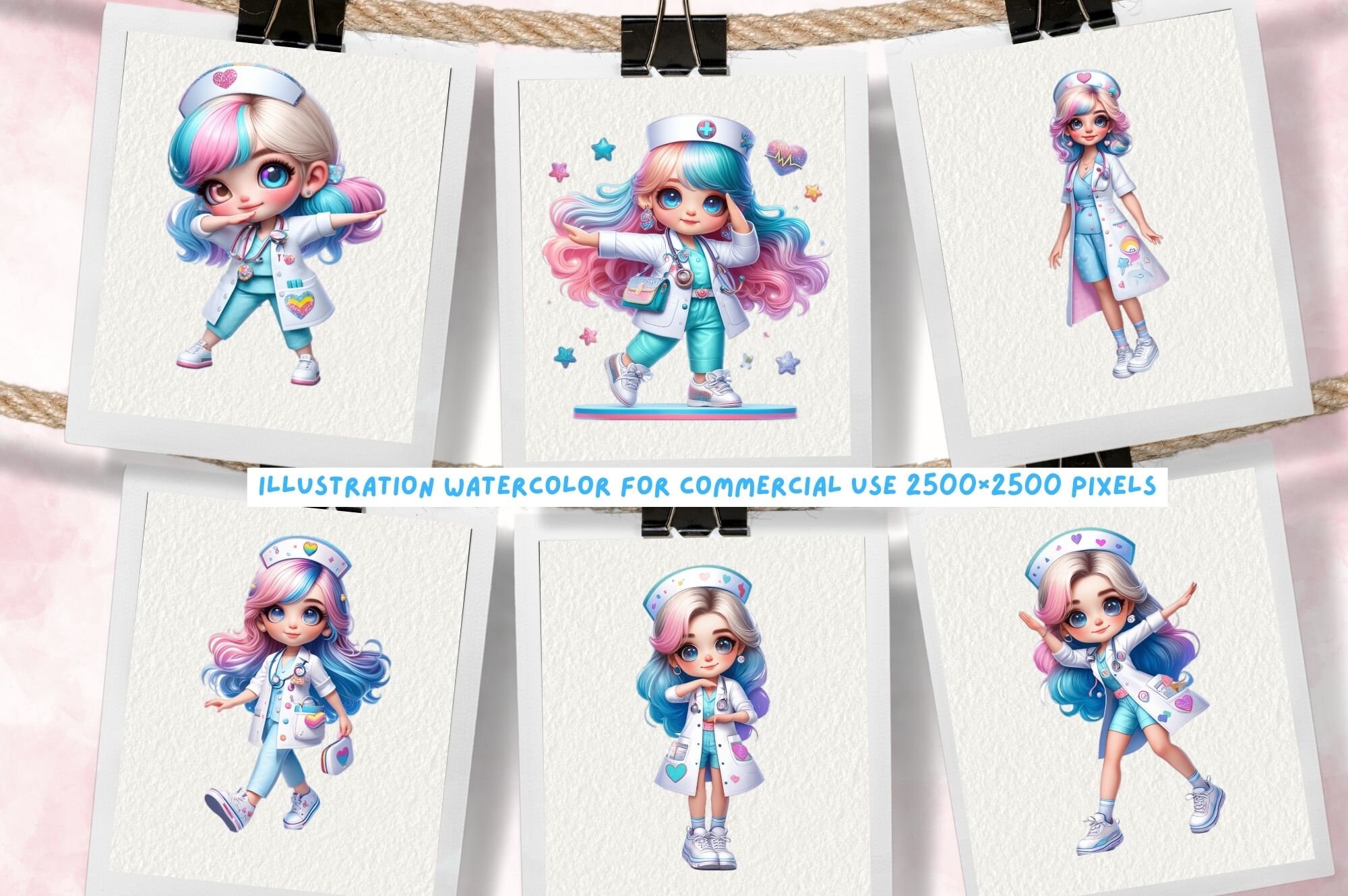 Doctor and Nurse Clipart, Cute Nurse, Medical Clipart, Healthcare ...