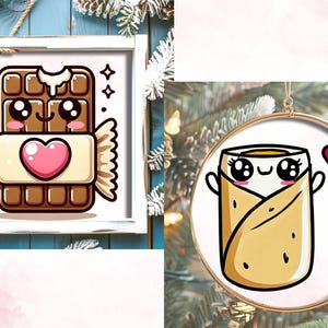 Adorable Kawaii Junk Food Clipart, Cute Digital Food Illustrations for ...