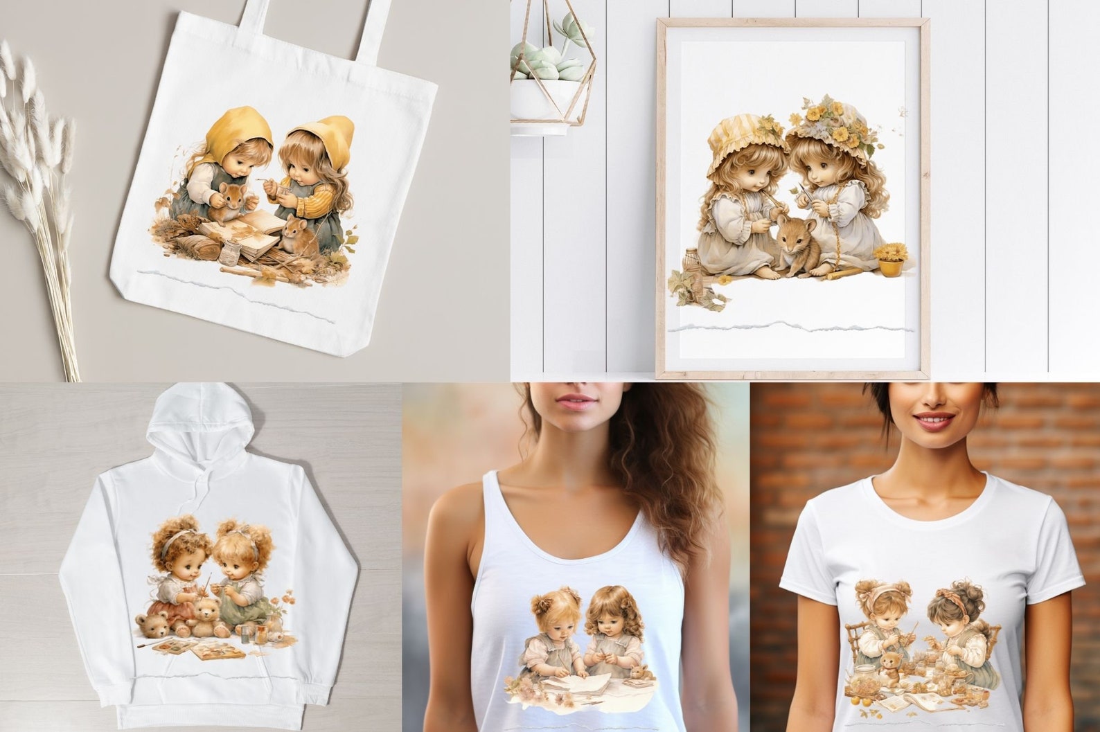 Cartoon Happy Children Playing With Draw a Picture Clipart. Cute ...