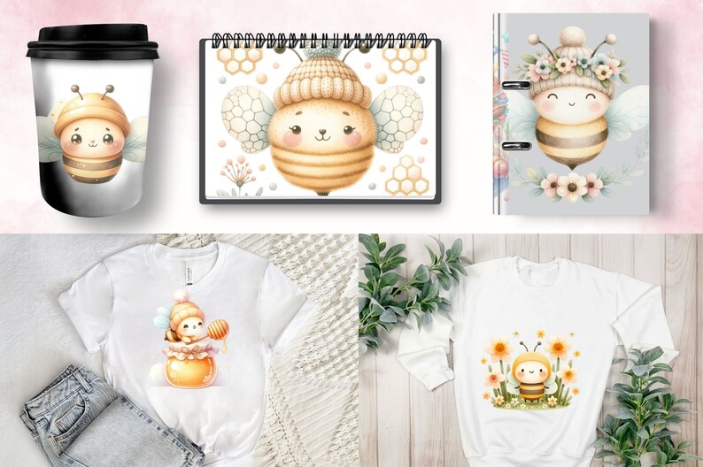 Honeybee, Cute Bee Clipart, Honey Bee Animals Bee PNG, Bee Daisy ...