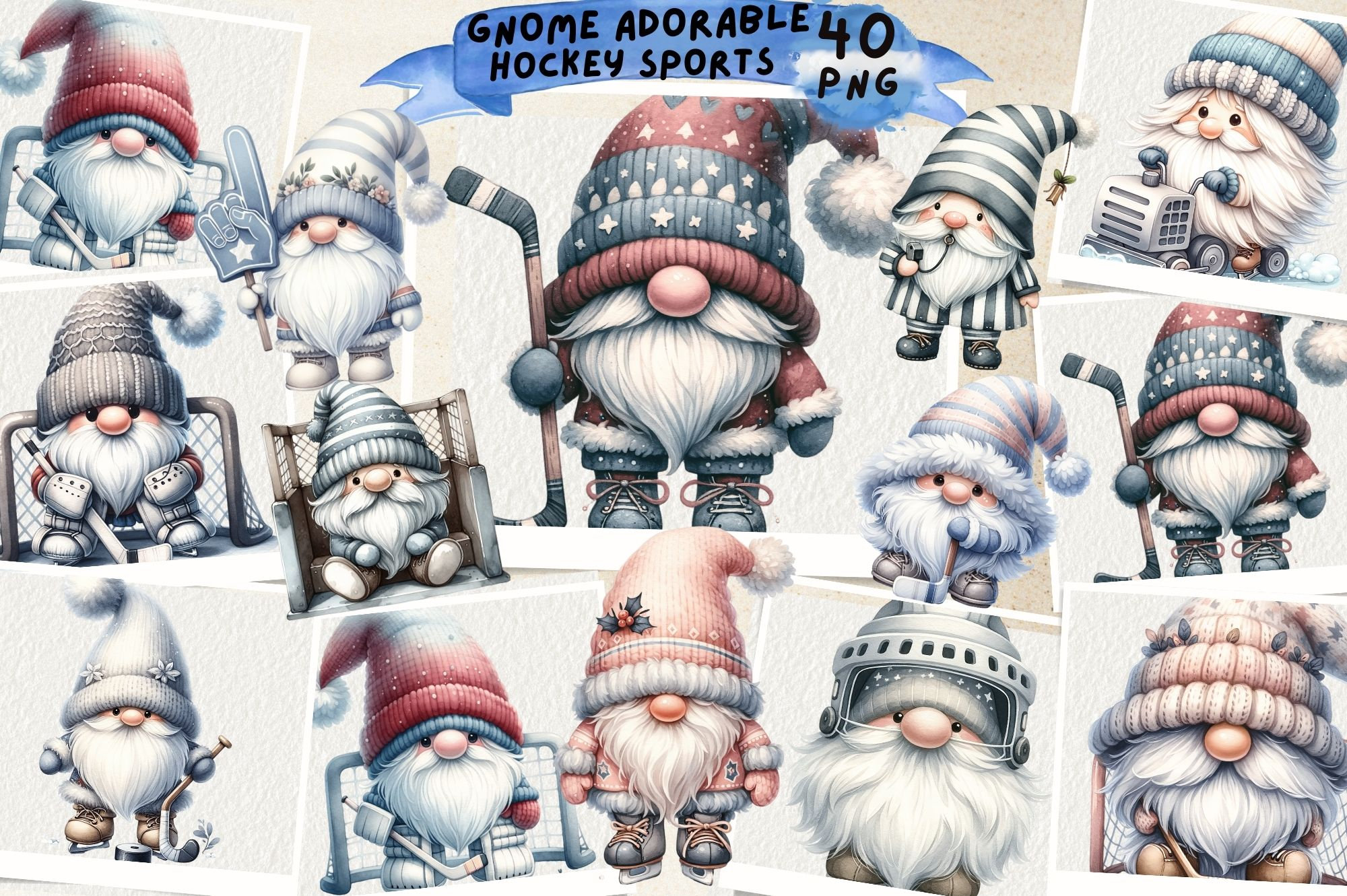 Hockey Gnomes Clipart Png Sublimation Download, Hockey, Game Day Png ...