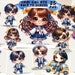 Chibi Teacher Clipart: Back to School Friends (PNG) - Etsy