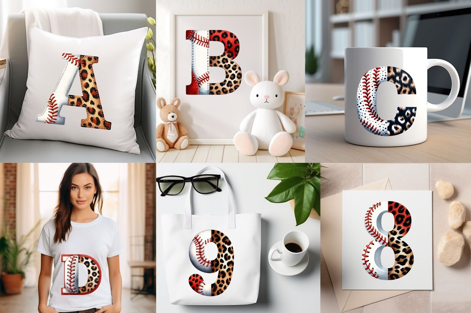 Baseball Leopard Alphabet Letters, Baseball Alphabet, Alphabet ...