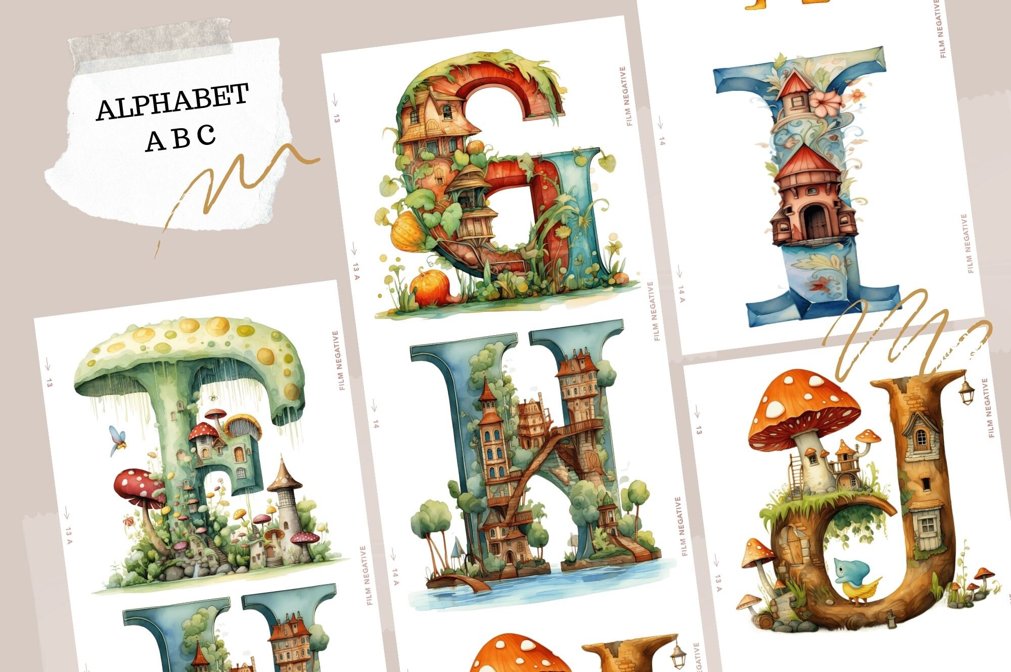 Alphabet Magical Kingdom, Whimsical Fantasy Alphabet, Fairy Tale ...