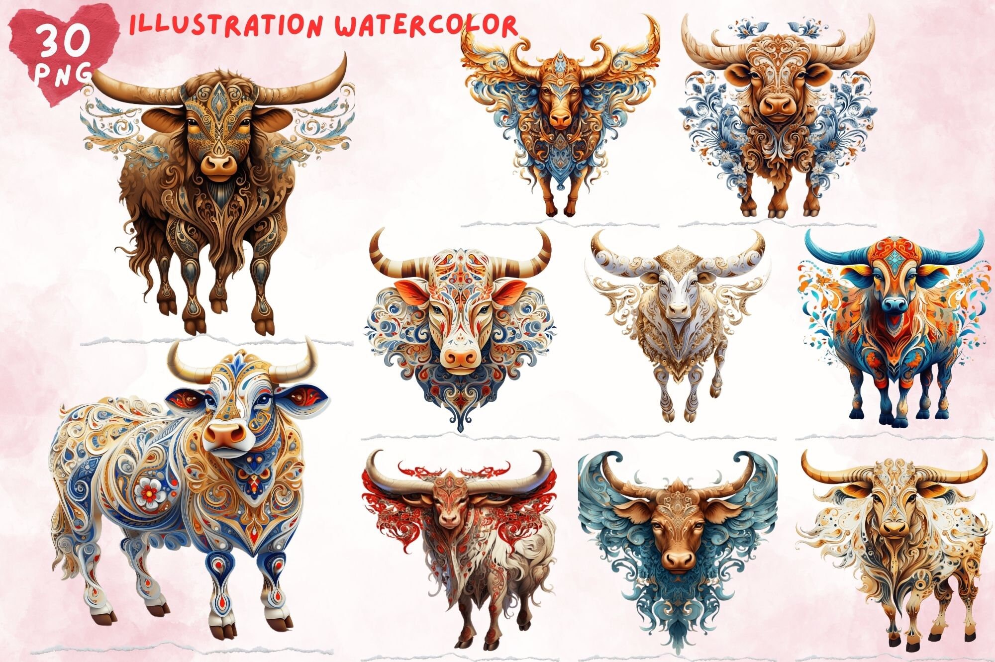 Cow Royal Clipart Cow Clip Art Magical Cow Bundle Jewelled - Etsy