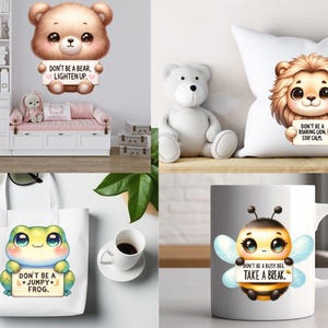 Funny DON'T BE Animal Clipart, Ideal for an Engaging and Humorous Set ...