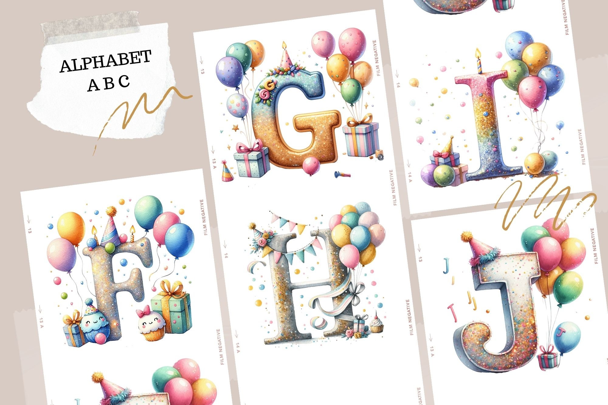 Birthday Balloon Alphabet, Letters Balloon, Baby Shower, Presents ...