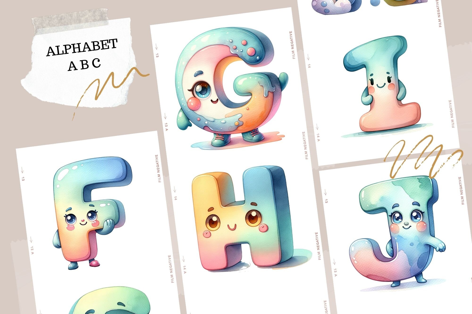 Cartoon Funny Kids Alphabet Clipart, Funny Font Png, Cute Funny Letters ...