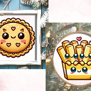 Adorable Kawaii Junk Food Clipart, Cute Digital Food Illustrations for ...