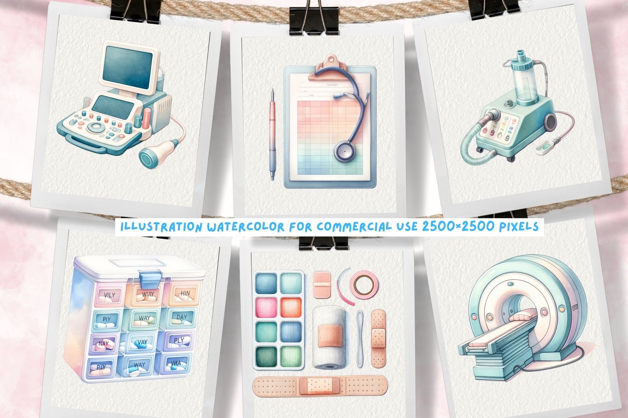 Cute Nurse and Doctor Clipart, Medical Clipart Stickers Healthcare ...