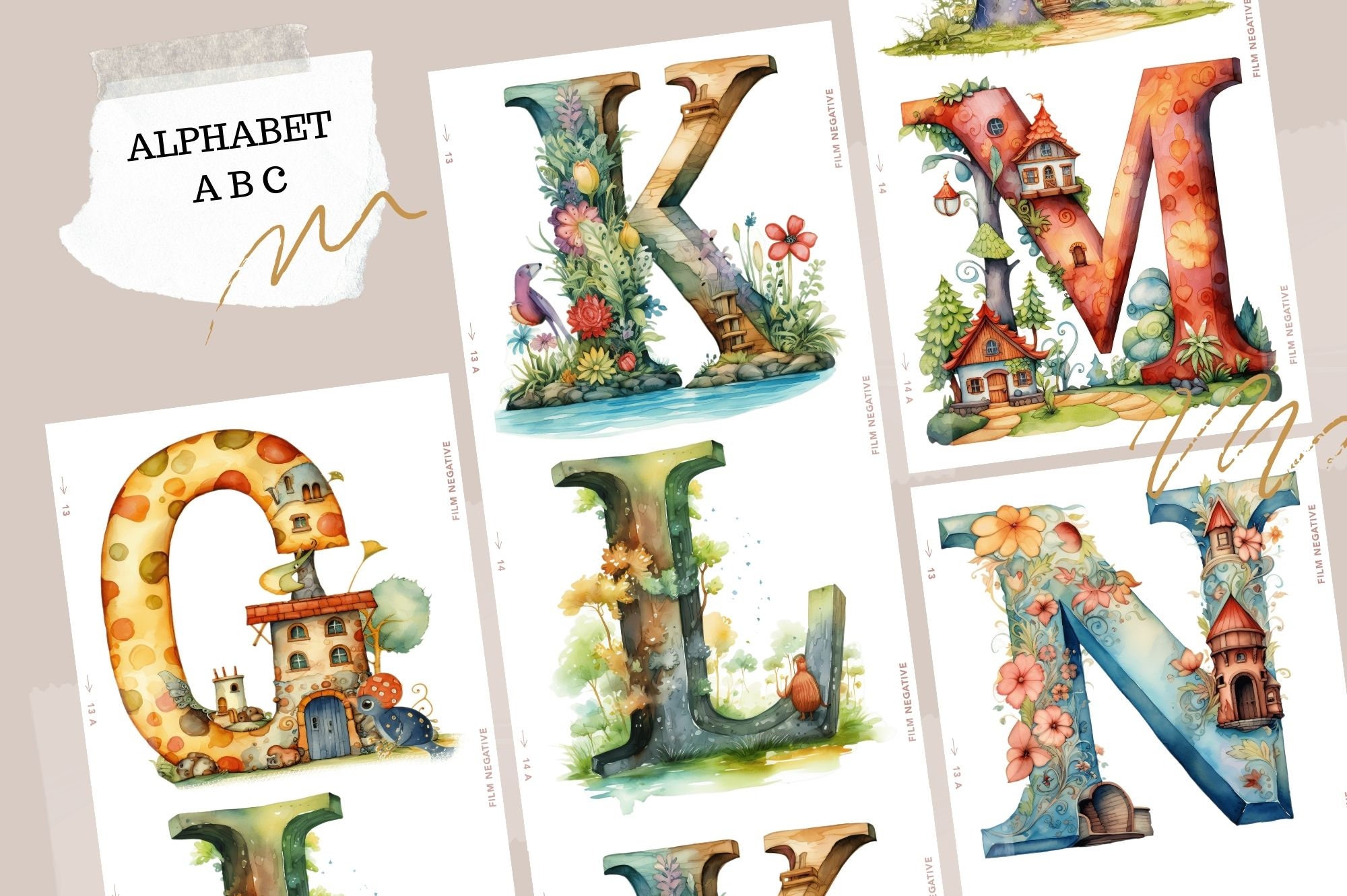 Alphabet Magical Kingdom, Whimsical Fantasy Alphabet, Fairy Tale ...