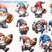 Sports Gnomes Clipart, Game Day, Sports Sublimate, Baseball, Basketball ...