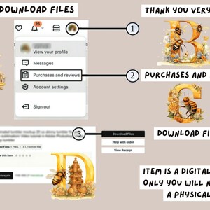 Bee Alphabet Bundle, Bee Png, Honey Doodle Letters, Clip Art Letters ...