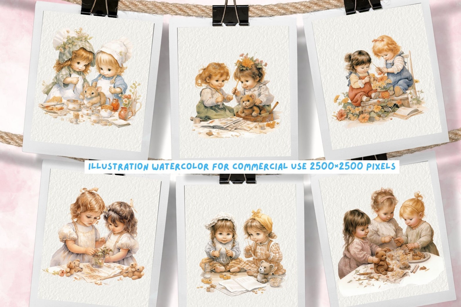 Cartoon Happy Children Playing With Draw a Picture Clipart. Cute ...