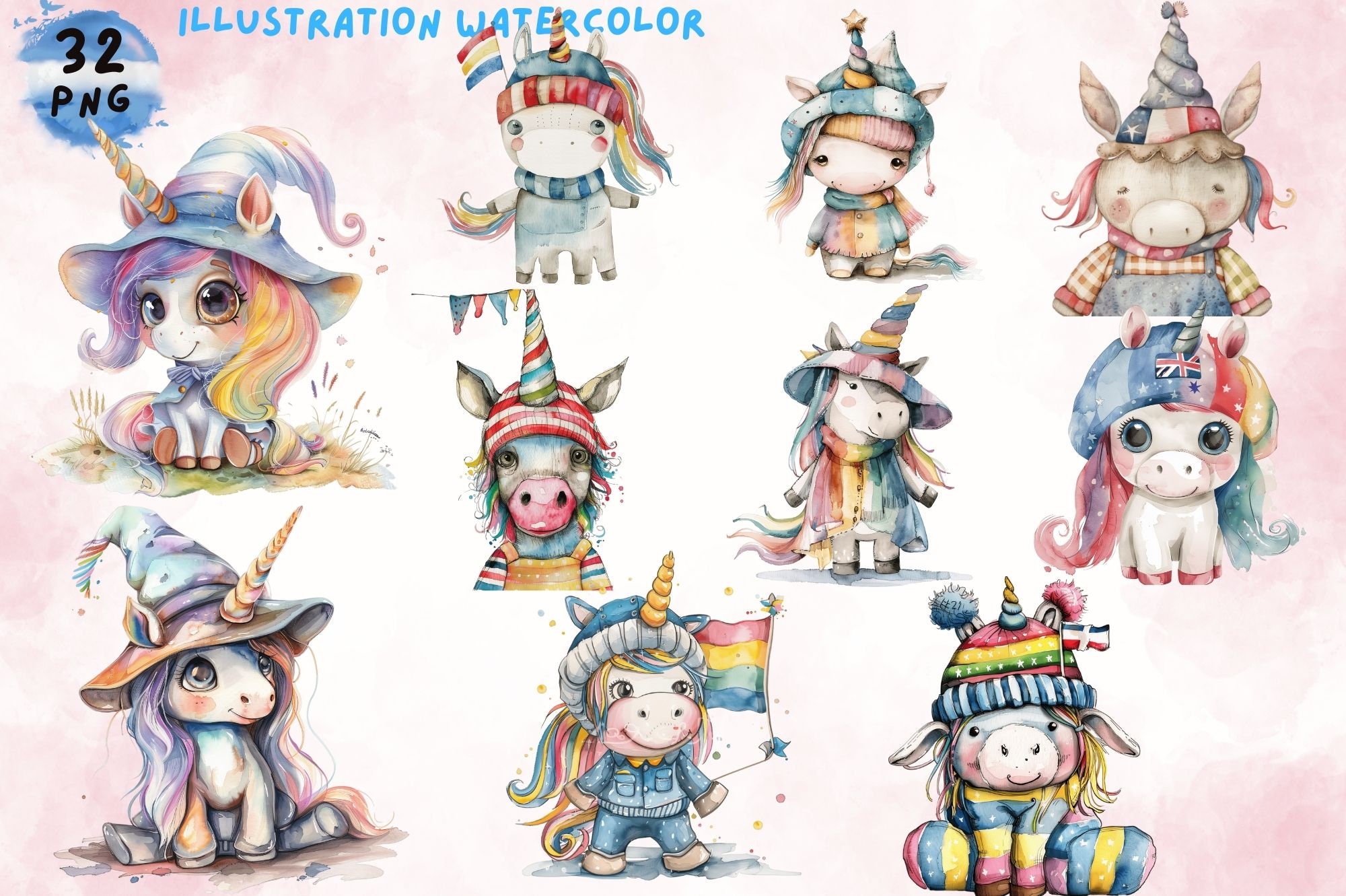 Unicorn Back to School Clipart, Cute Unicorn School, Adorable Back to ...