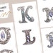 Platinum Iridescent Diamonds Alphabet , Gold Satin and Diamond Alphabet ...