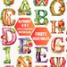 Fruits and Vegetables Alphabet Clipart Vegetables Letters - Etsy