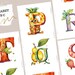 Fruits and Vegetables Alphabet Clipart Vegetables Letters - Etsy