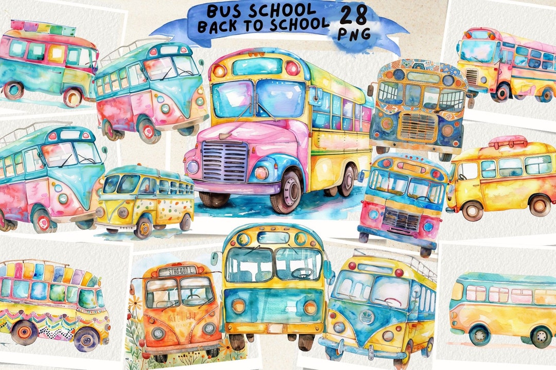 Back to School Bus Clipart, School Bus Driver Design Download, Back to ...