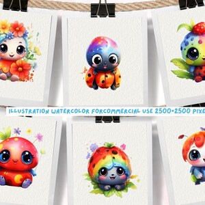 Ladybug Colorful Clipart, Ladybug Rainbow, Cute Bug, Ladybug Scrapbook ...