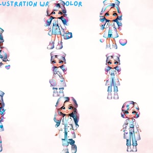 Doctor and Nurse Clipart, Cute Nurse, Medical Clipart, Healthcare ...
