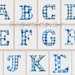 Blue Buffalo Plaid Alphabet: Watercolor Letters (digital Download) - Etsy