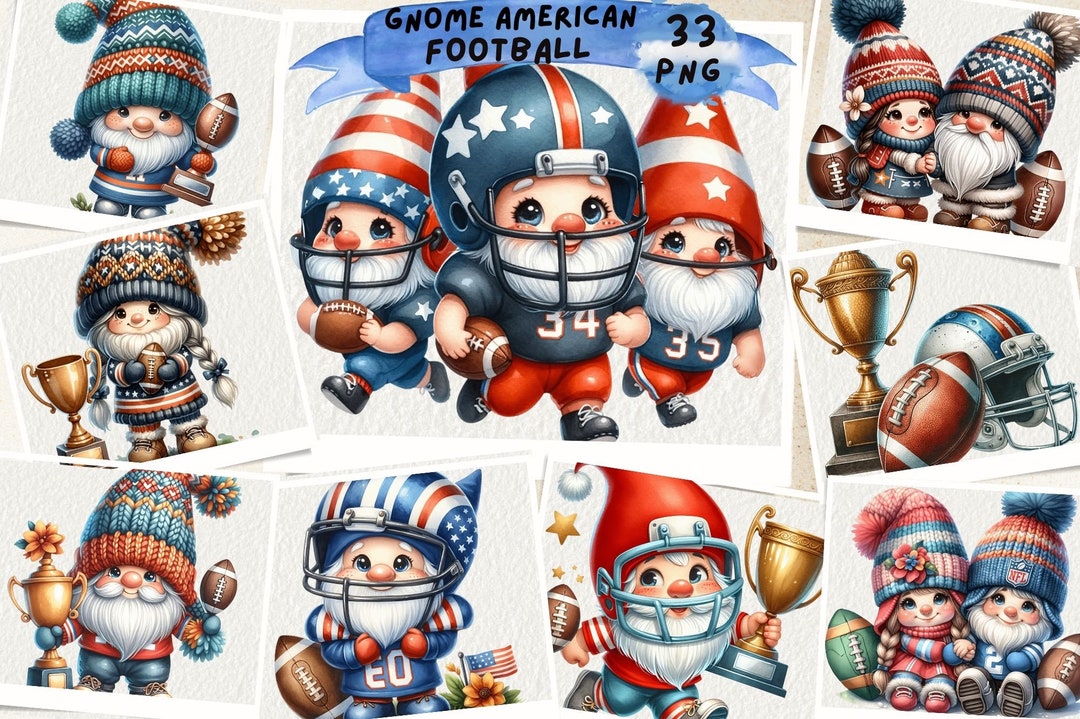 American Football Gnomes, Sublimation Design Download, Football, Game ...