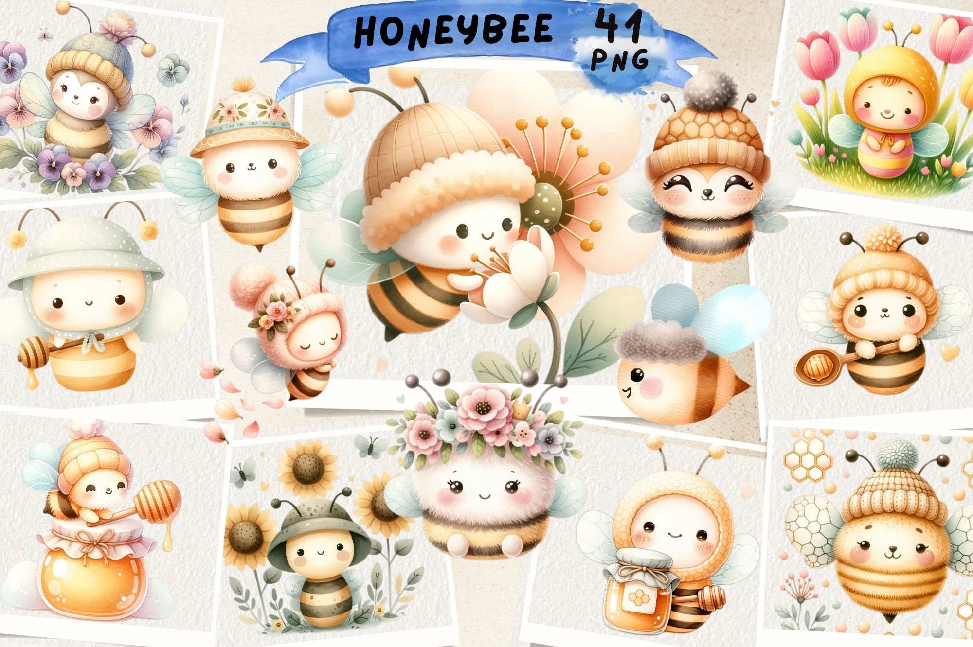 Honeybee, Cute Bee Clipart, Honey Bee Animals Bee PNG, Bee Daisy ...