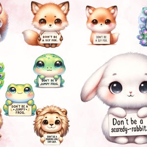 Funny DON'T BE Animal Clipart, Ideal for an Engaging and Humorous Set ...