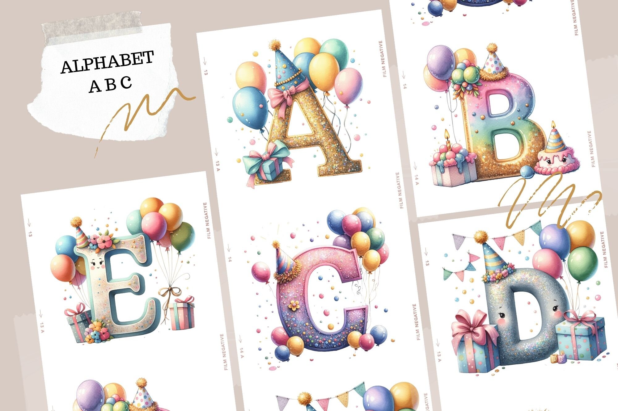 Birthday Balloon Alphabet, Letters Balloon, Baby Shower, Presents ...