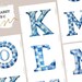 Blue Buffalo Plaid Alphabet: Watercolor Letters (digital Download) - Etsy