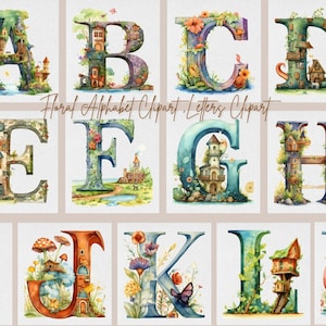 Fairy Tale Letters Clipart, Whimsical Fantasy Funn, Fantasy Fonts ...