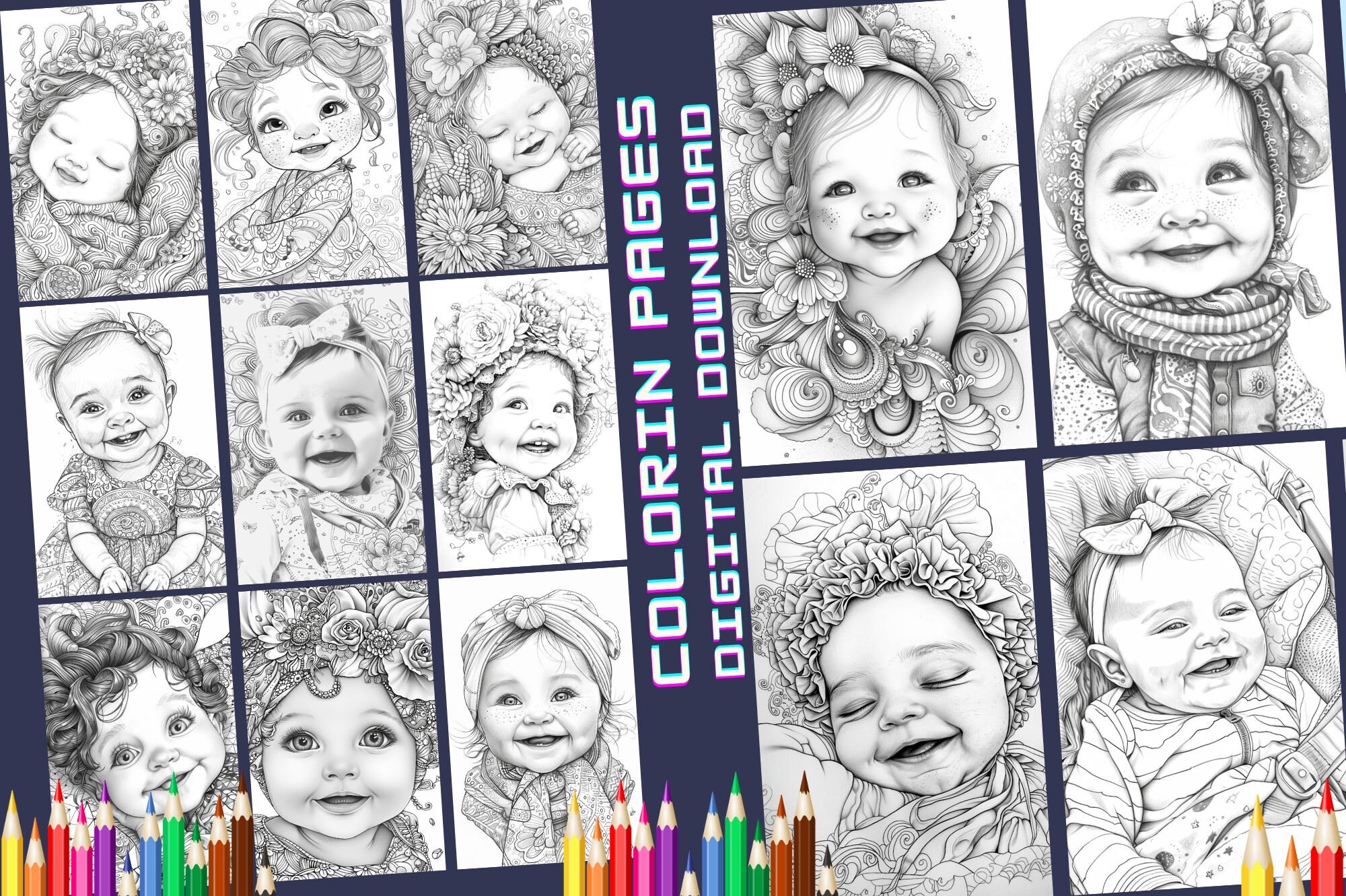 Newborn Baby Girl Coloring Pages [2025]