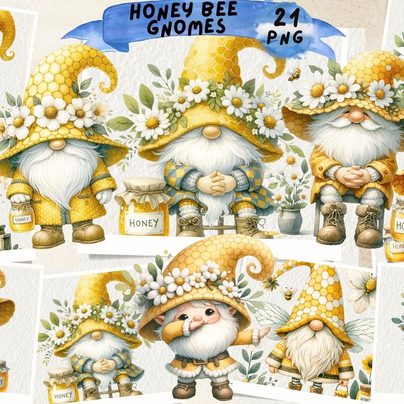 Bee Gnomes Svg - Etsy