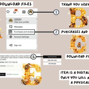 Honeybee Alphabets and Number, Bee Font, Bee Alphabet, Animal Font ...