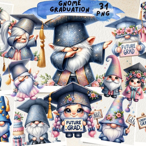 Gnome Clipart - Etsy