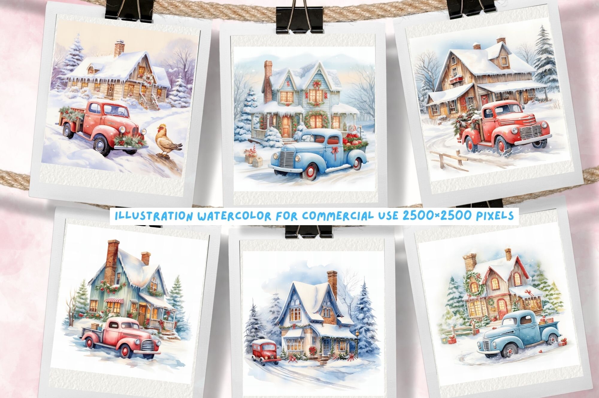 Christmas Clipart, Holiday Truck Farm Animals, Ornament Crafting, Farm ...