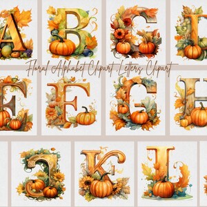 Pumpkin Alphabet Letters Clipart Png, Autumn Pumpkin Clipart Wedding ...