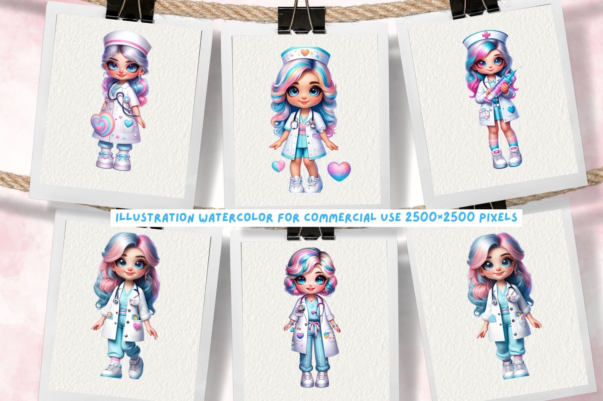 Doctor and Nurse Clipart, Cute Nurse, Medical Clipart, Healthcare ...