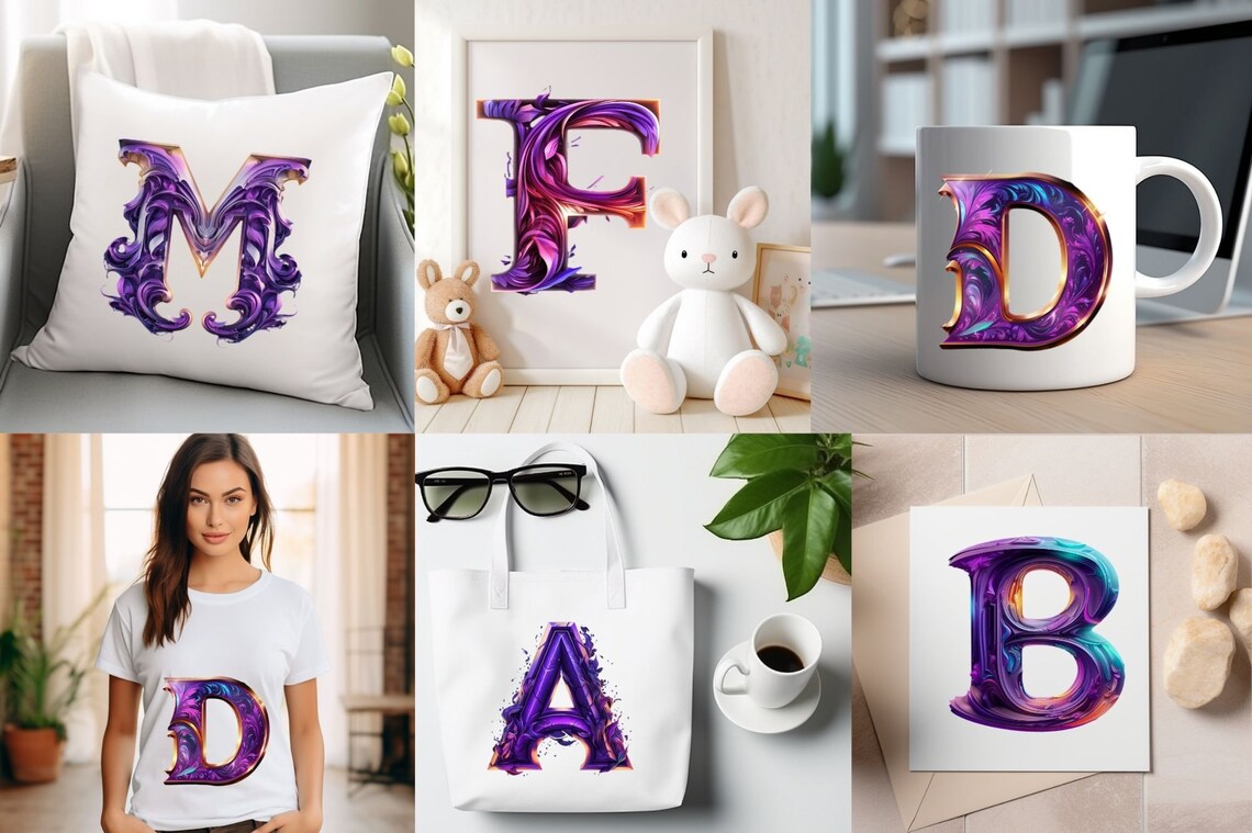 Light Purple Colorful Alphabet Clipart, Bright Pink Blue Purple Alcohol ...