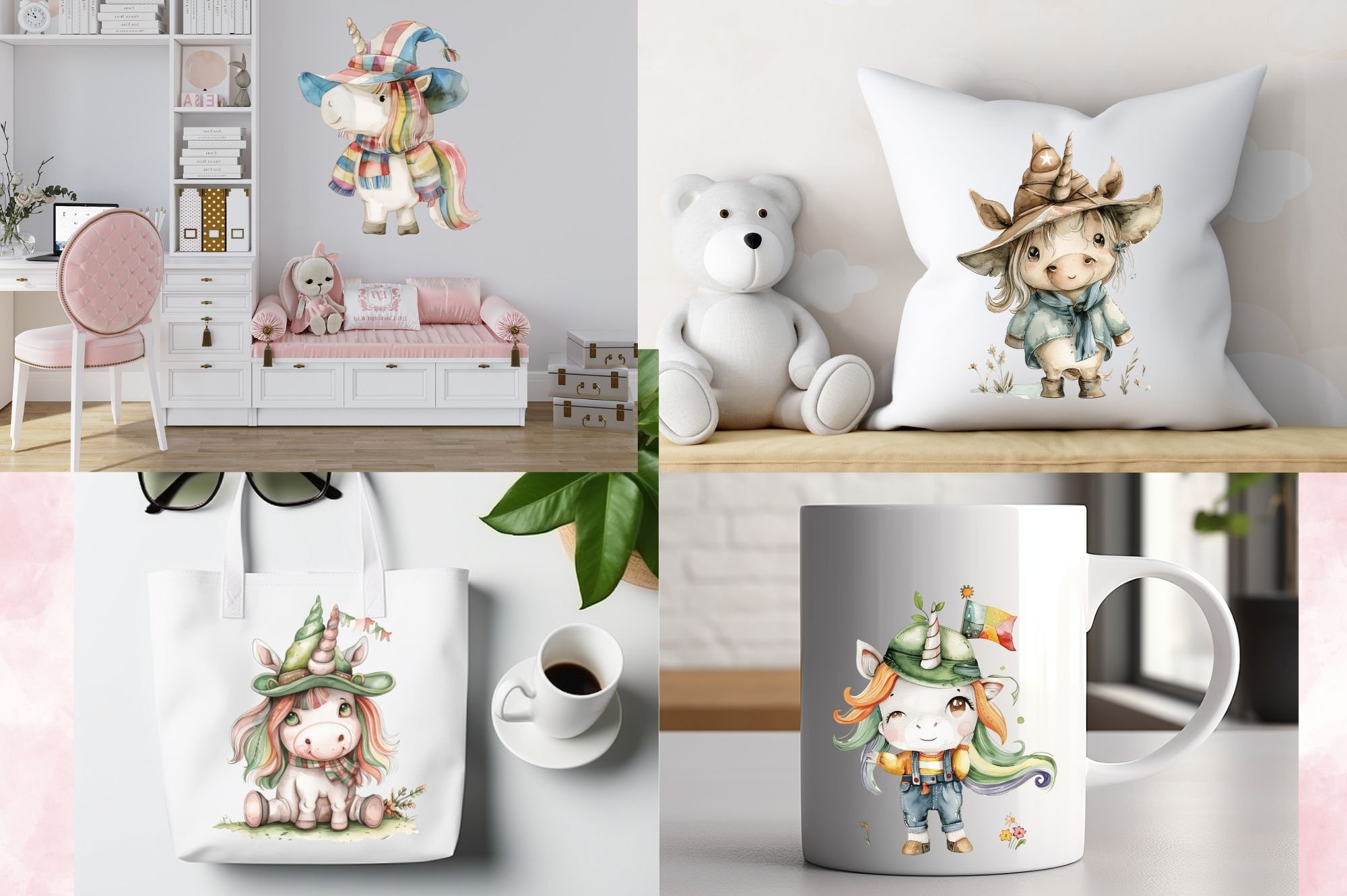 Unicorn Back to School Clipart, Cute Unicorn School, Adorable Back to ...