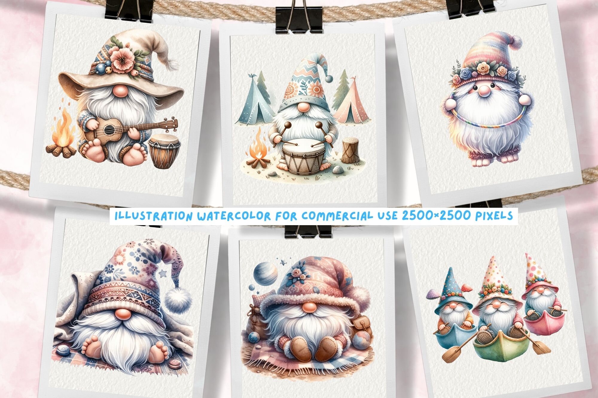 Hippie Gnomes Clipart, Gnome Tie Dye Clipart, Gnome Graphics, Tie Dye ...
