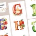Fruits and Vegetables Alphabet Clipart Vegetables Letters - Etsy
