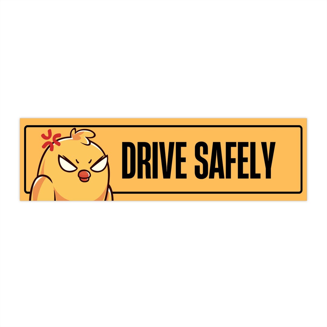 DRIVE SAFELY Bumper Sticker | Vinyl Bumper Sticker | Vinyl Car Decal ...